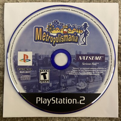 🔥 Metropolismania (PlayStation 2 PS2, 2002) Mint Disc Only! See ...