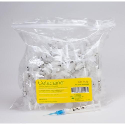 Cetacaine 0214 Topical Anesthetic Liquid Delivery Syringe 100/Pk ...