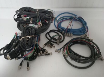 Lot of 7 4-BNC and 5-BNC Component Video Cables | eBay