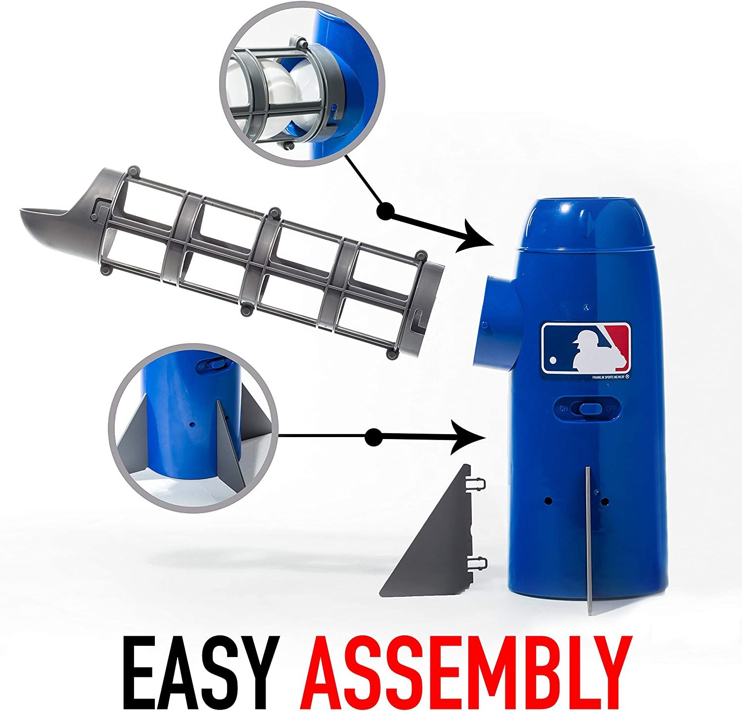 Franklin Sports 64080 MLB Pop Rocket Baseball Bat Ball Practice Trainer ...