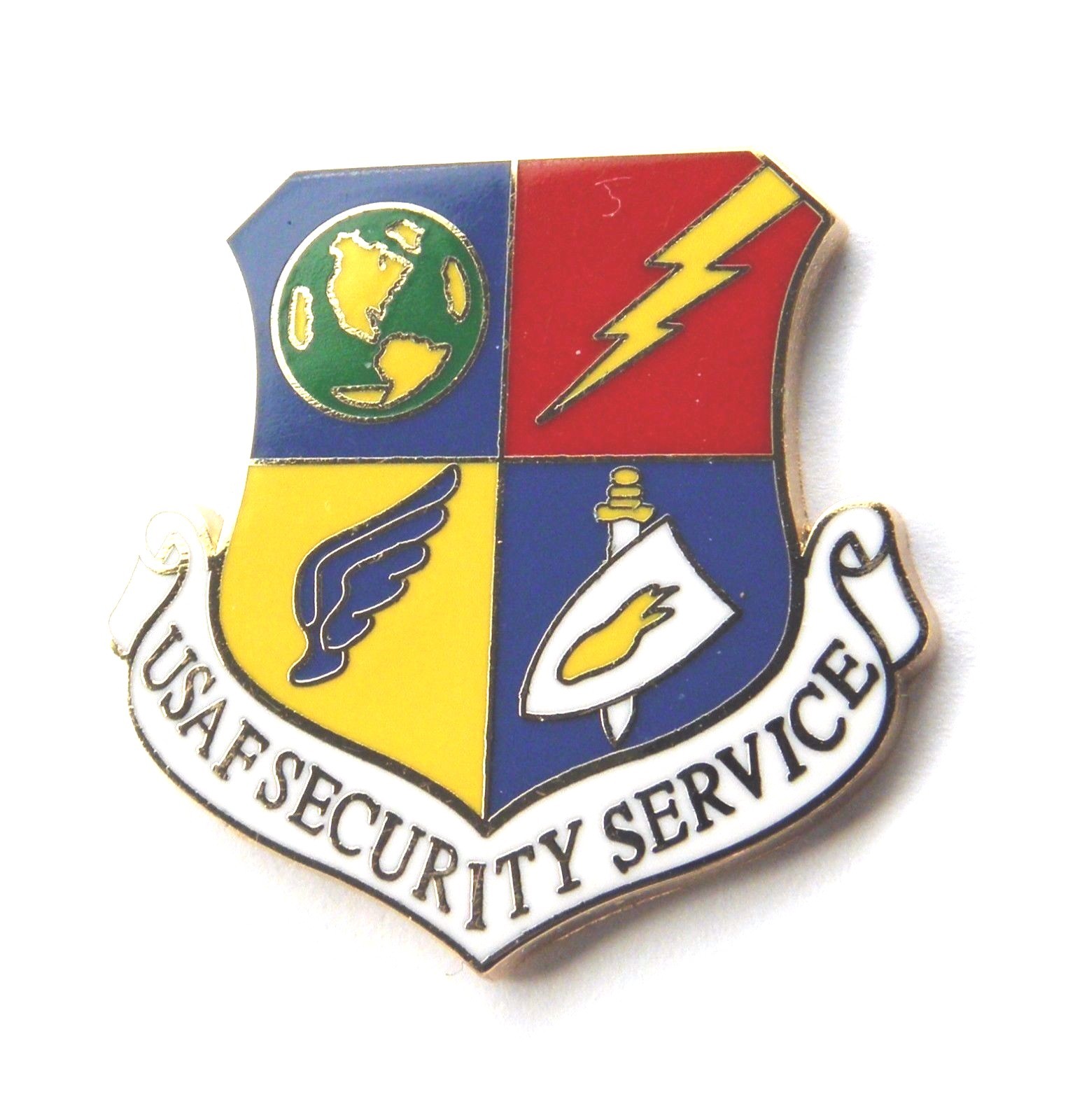 USAF AIR FORCE SECURITY SERVICE PIN BADGE | eBay