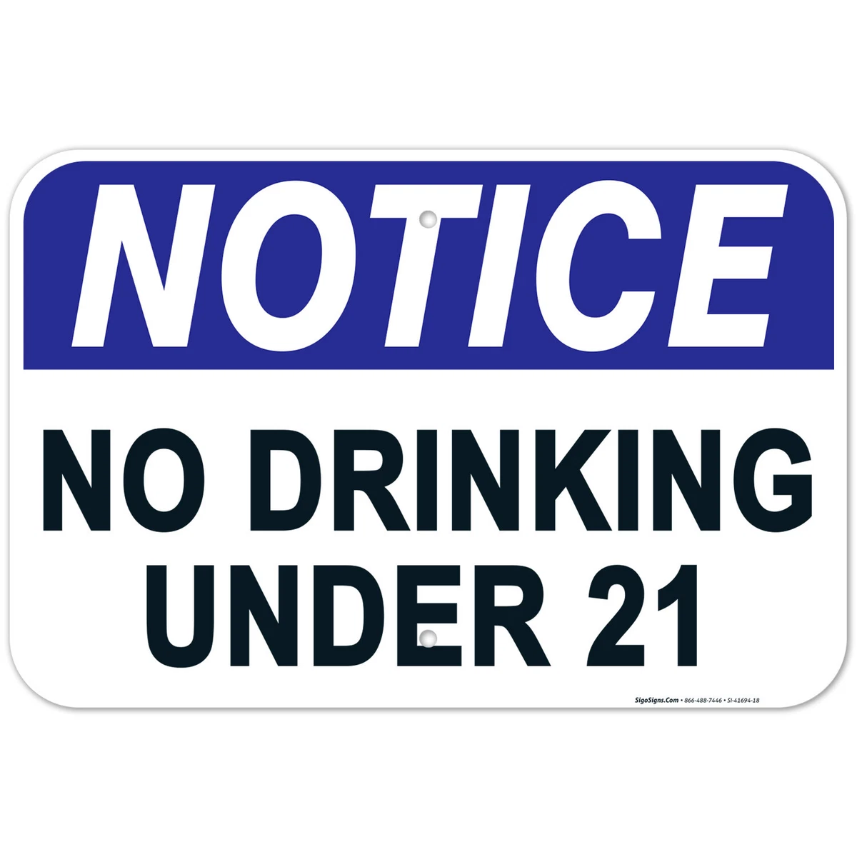 No Drinking Sign