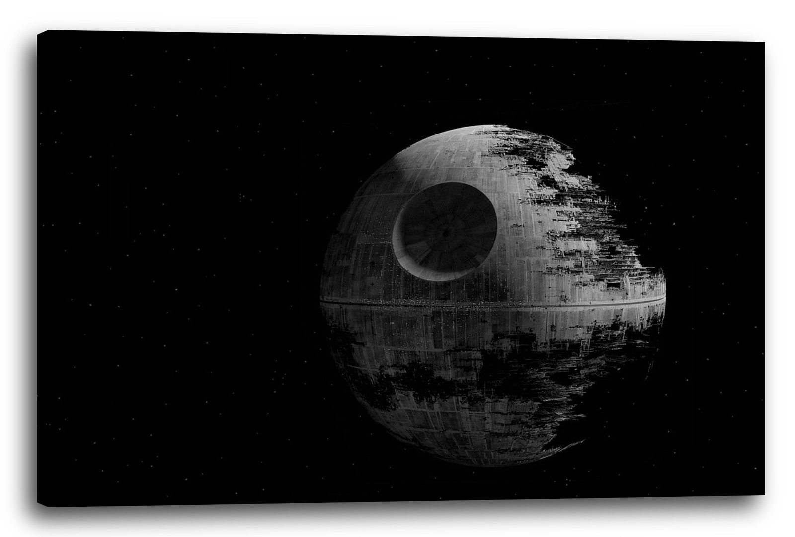 Lein-Wand-Bild: Star Wars Todesstern, vier Größen verfügbar (feiner als ...