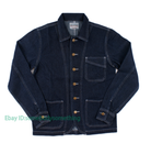 Railroad Denim Jackets Vintage Style Men's Work Jeans Chore Casual ...