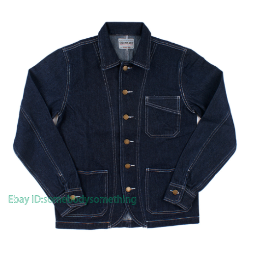 Railroad Denim Jackets Vintage Style Men's Work Jeans Chore Casual ...
