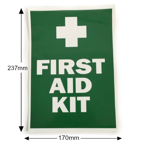Large First Aid Kit Decal 170mm x 237mm SAFETY FIRST AID SIGN CAR BOAT ...