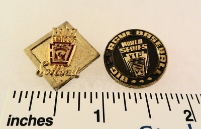 2 Little League Baseball PINs - OFFICIAL Lapel Pins - Big League WS VIP ...