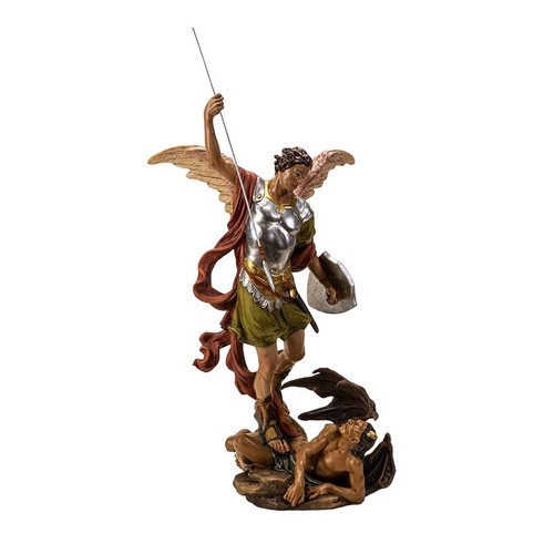 20 inch Cold Cast RESIN Archangel Saint Michael Religious Statue ...