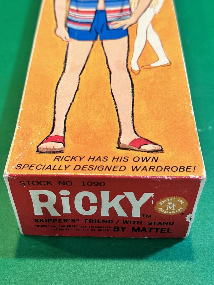 Vintage 1964 Skipper's Friend Ricky Mattel 1090 Mint In Box ~ Complete ...