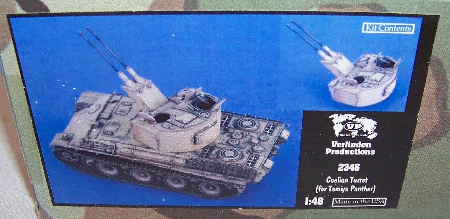 VERLINDEN 1:48 FLAKPANZER COELIAN TURRET CONVERSION FOR TAMIYA PANTHER ...