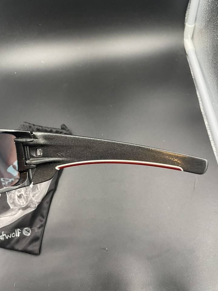 Oakley Custom Batwolf Cerakote Cobalt/Red Chrome w/Ruby Polarized ...