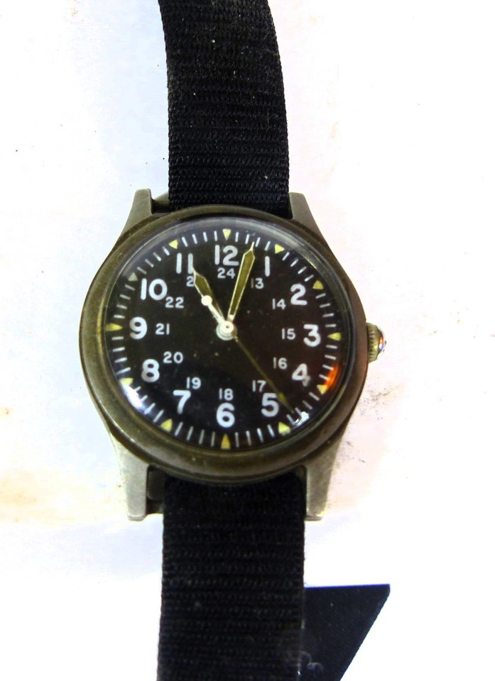 Vintage Hack Wrist Watch GG-W-113 1982 Mechanical Military, Benrus | eBay