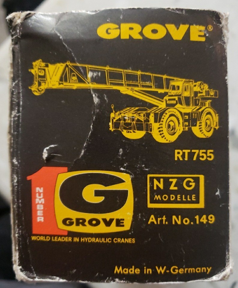 NZG Grove RT755 Mobile Crane 1:55 Scale Diecast Model 149 ZZ3561 | eBay