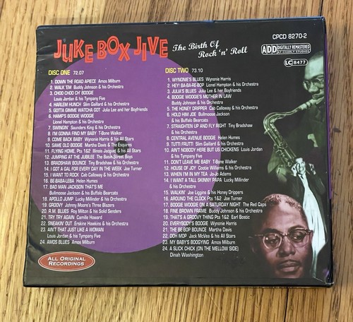 Jukebox Jive CD Birth of Rock N Roll Music 2-Disc Original Recordings ...