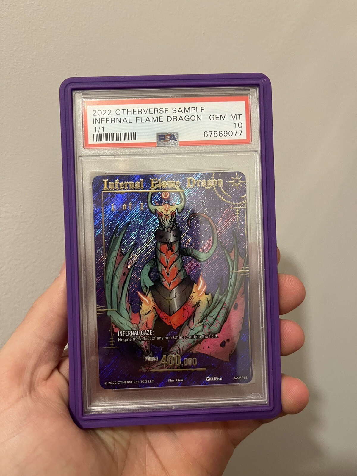 Otherverse TCG Infernal Flame Dragon 1/1 KS Sample | eBay