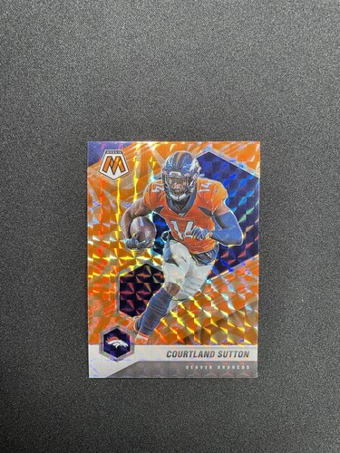 2021 MOSAIC ORANGE PRIZM COURTLAND SUTTON #70 COLOR MATCH | eBay