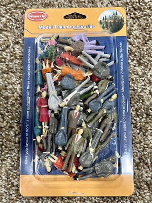 50pcs EveModel Model Train Railway Seated Standing Figures Painted ...