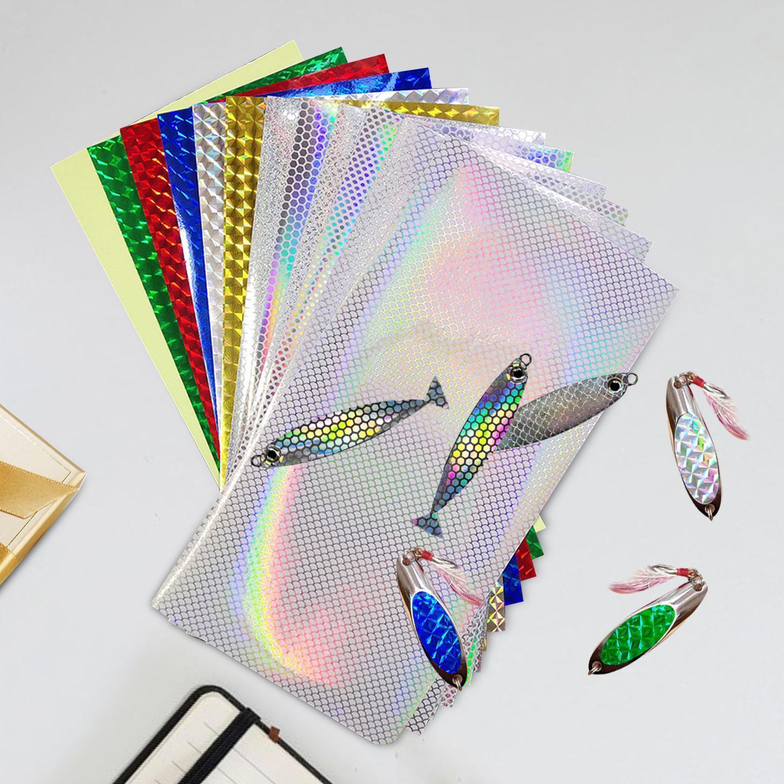 12x Fishing Lure Stickers Holographic Adhesive for Hard Baits Saltwater ...