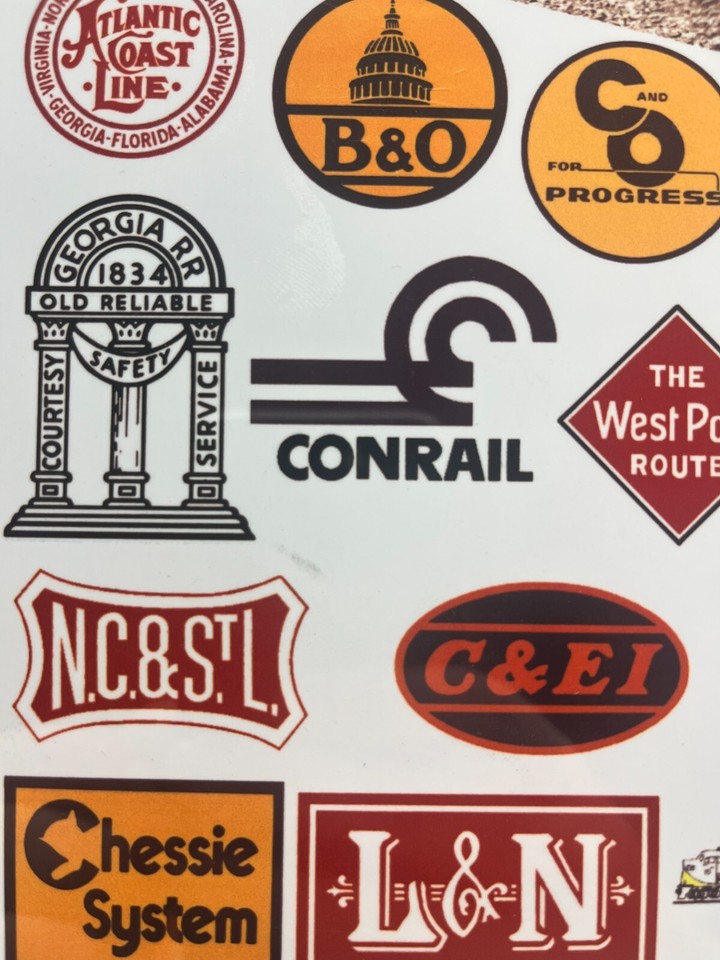 CSX Railroad Train Sign Blemish SALE / Ink Smudge / Imperfect ...