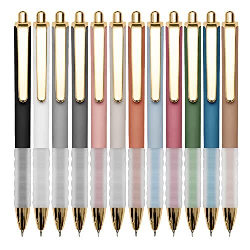 Linbsunne Ballpoint Pens Medium Point 1mm Pen with Super Soft Grip Ball ...