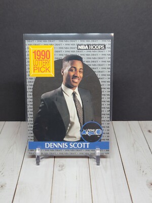 1990-91 NBA Hoops #393 Dennis Scott Orlando Magic Rookie Card | eBay