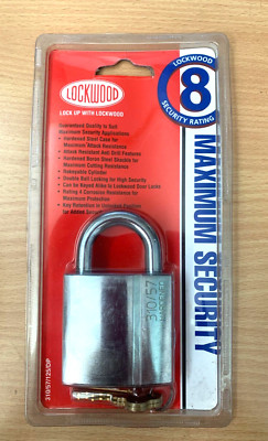 Lockwood 310/57/125dp, 8 Maximum Security Padlock- superior MADE IN ...