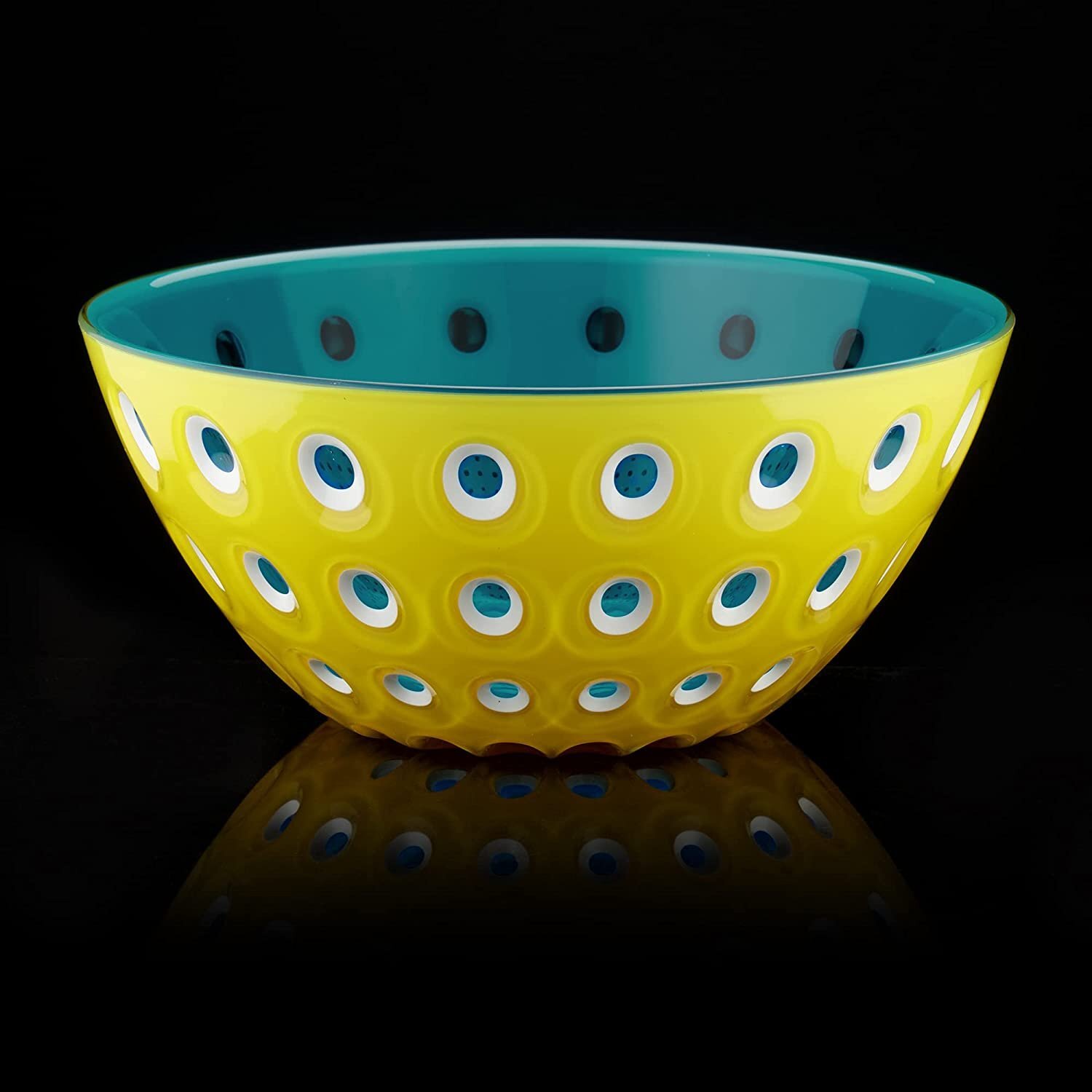 Guzzini - Le Murrine Large Bowl Yellow/White/Aquamarine Serveware | eBay
