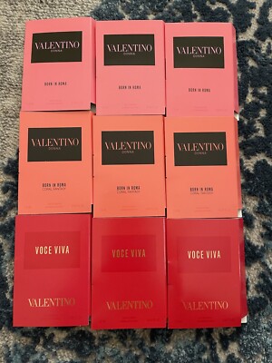 Lot of 9-Pc Valentino Women Fragrance Samples | eBay