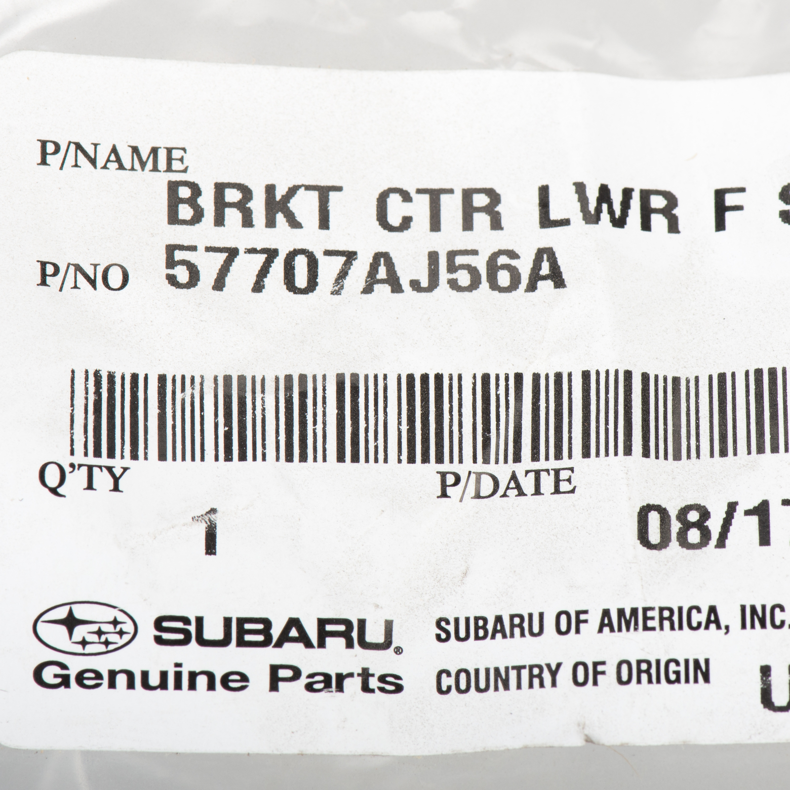 OEM 2010-2014 Subaru Front Lower Bumper Bracket Legacy & Outback NEW ...