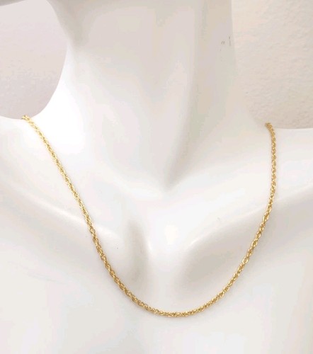 Women's Vintage New 12K Gold Filled Soft Lightweight Cable Rope Chain ...