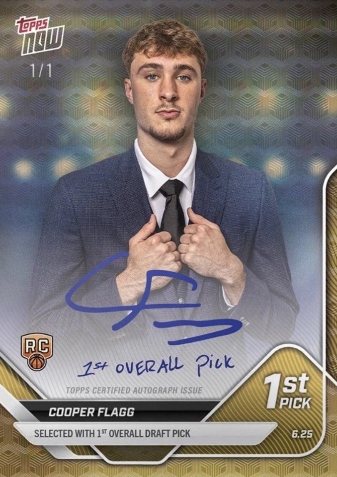 Presale - Topps Now - Cooper Flagg - Possible Auto Or Numbered Card ...