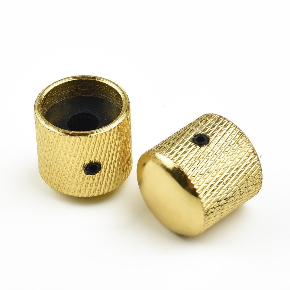 For 6mm Coarse Fine Splined And Solid Pot Shaft 4*Chrome Knobs Parts ...