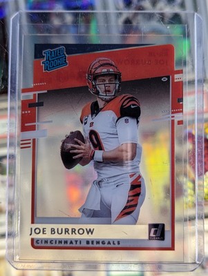 🔥Joe Burrow Rated Rookie Panini Clearly Donruss RR-JB Cincinnati ...