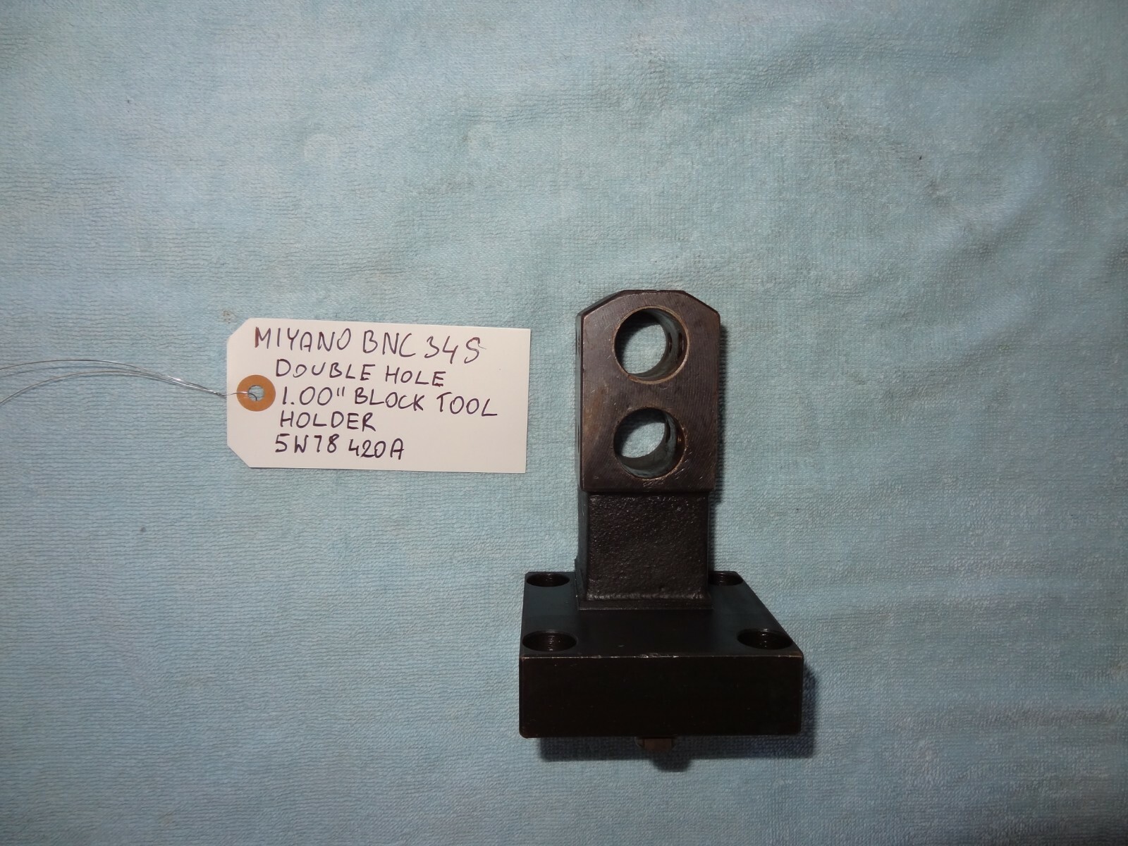 MIYANO BNC34S DOUBLE HOLE 1.00" BLOCK TOOL HOLDER 5W78 420A | eBay