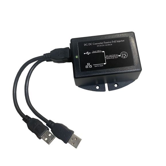 Tycon Power Systems TP-DCDC-2USB-24 USB Powered 24V Passive POE ...