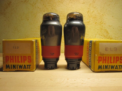 EL3 N TUBE pair MINT OLDEST PRODUCTION PHILIPS NOS NIB OVP end röhre ...