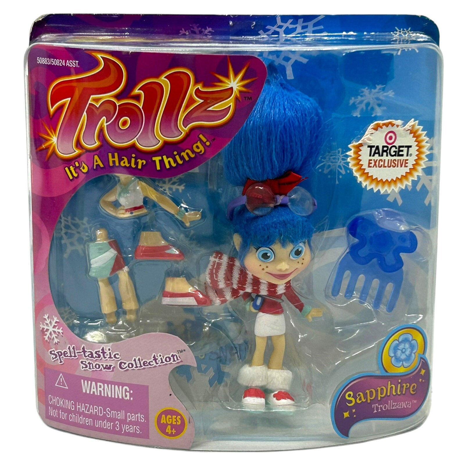 Hasbro Dam Trollz Sapphire Trollzawa Target Exclusive Hair Thing Figure ...