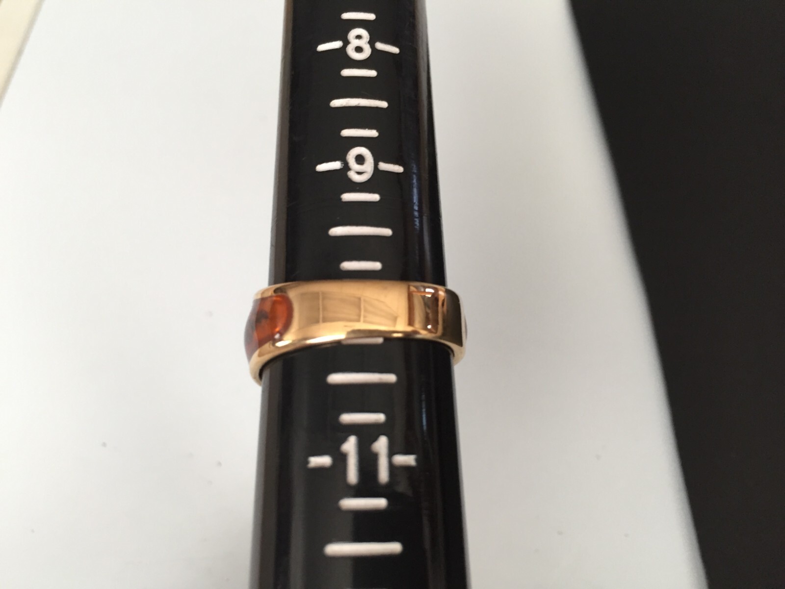 Vtg Ring MARKED CHATEAU CA 925 STERLING SILVER Size 10 Gold Wash Band ...