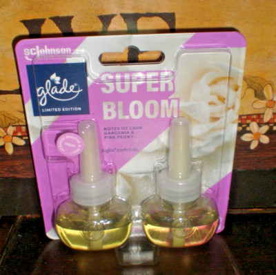 Glade PlugIns Scented Oil Refills SUPER BLOOM 1 Pack = 2 refills | eBay