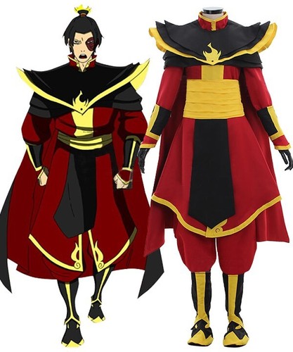 ATLA Fire Nation Fire Lord Zuko Cosplay Costume Halloween Uniform ...