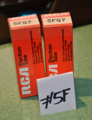 (2) NEW Vintage RCA 5FG7 Triode Pentode VHF TV Valve Vacuum Tube #5F | eBay
