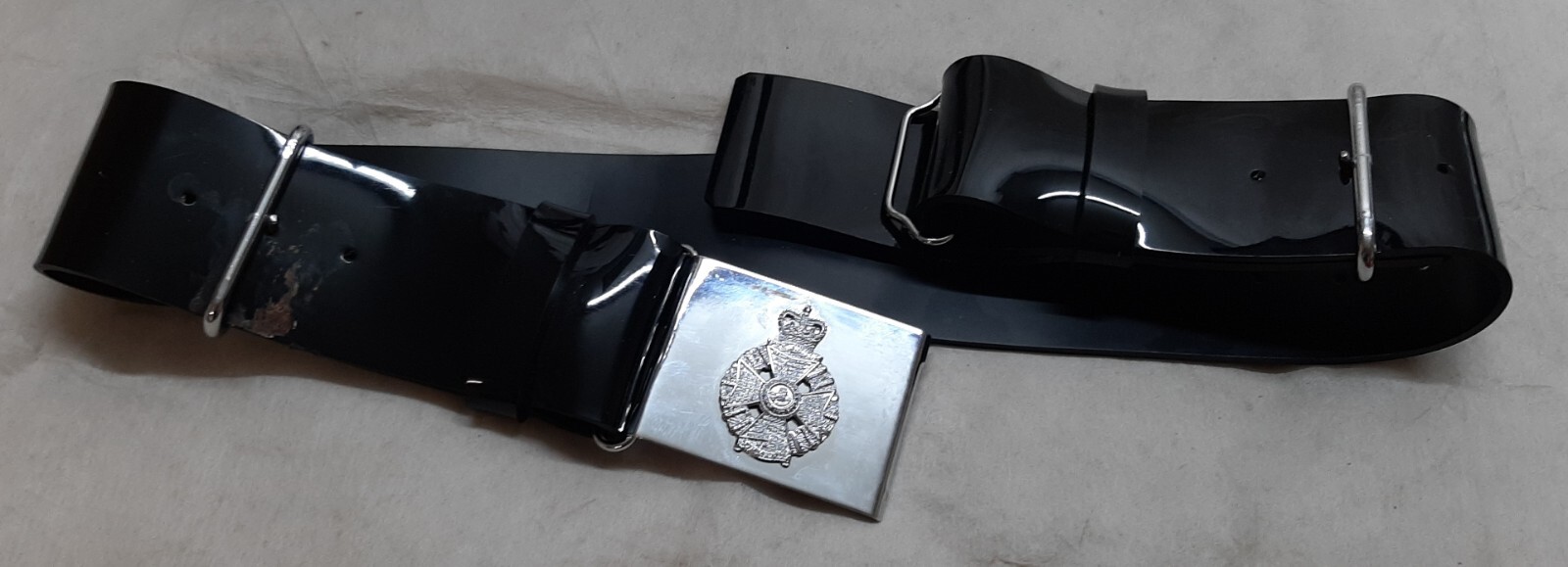 British Army Ceremonial Rifle Belt Parade With Badges… - Gem