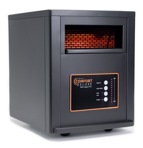 AirNmore Comfort Deluxe® with Copper PTC Infrared Space Heater 1500W ...