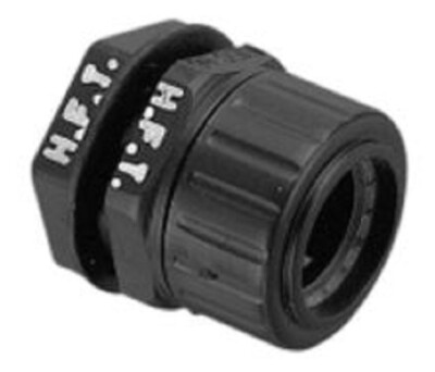 Clipsal STRAIGHT GLAND Corrugated HFT Conduit Fitting, Black- 20mm Or ...