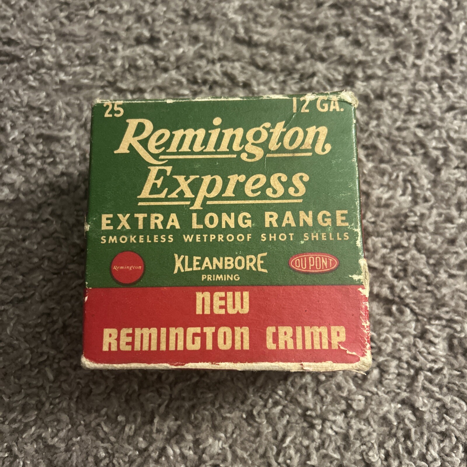 Vintage Remington Express Extra Long Range 12ga Shotgun Shell Ammo Box ...