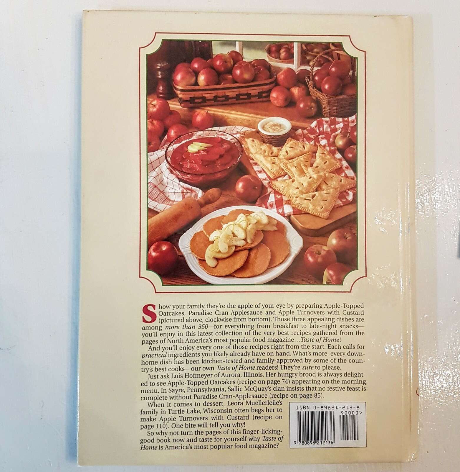 Taste of Home Recipe Book 1996 Hardcover 350 Down Home Meal Cooking ...