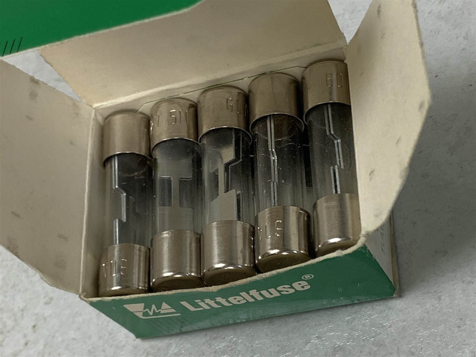 NEW 10PCS IN BOX LITTELFUSE 5AG FUSE 60A 32V 511 3/8" x 1-1/2" E3-1 | eBay