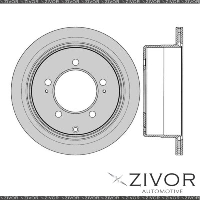 New PROTEX Rotor - Rear For TOYOTA LANDCRUISER HZJ105R 4D SUV 4WD 1998 ...