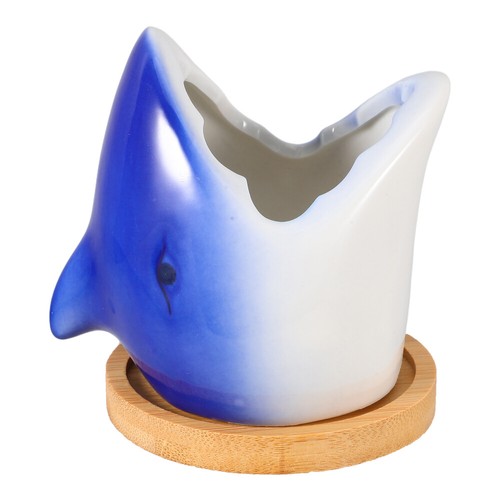 3 Count Shark Plant Pot Big Mouth Planter Decorative Flower | eBay