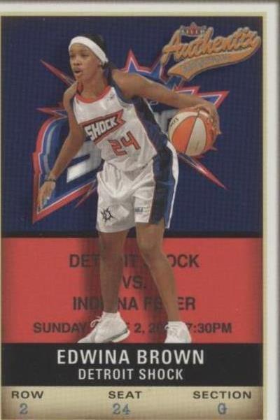 2002 Fleer Authentix WNBA - Edwina Brown #5 for sale online | eBay